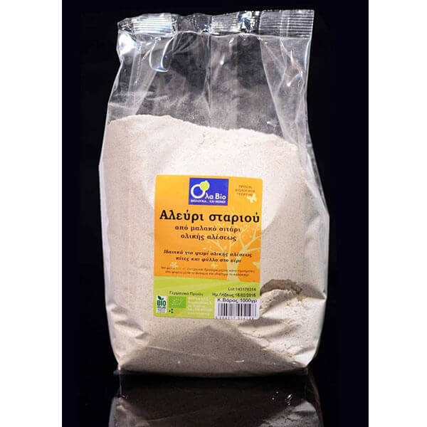 Αλεύρι ολικής αλέσεως από μαλακό σιτάρι ΒΙΟ 1kg | Σάλβια