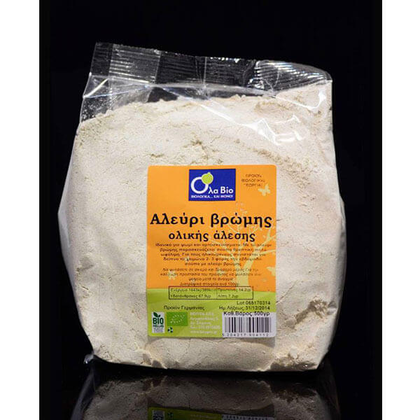 Αλεύρι βρώμης ολικής αλέσεως ΒΙΟ 500gr | Σάλβια